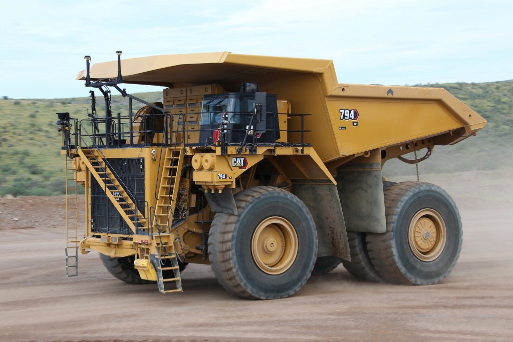 Autonomous Cat 794 AC Mining Truck Equipped With Cat Minestar Command ...
